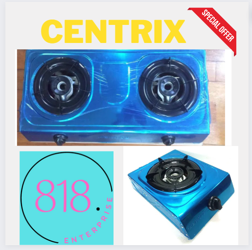 818 Heavy Duty Double Burner Gas Stove | Stainless Body/Centrix CX-101G ...