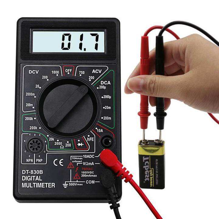 [spot] DT-830B Digital Multimeter Voltage AC DC Tester Multimeter (with ...