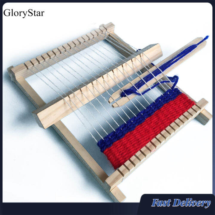 GloryStar DIY Hand-Knitting Wooden Loom Toys Children Weaving Machine ...