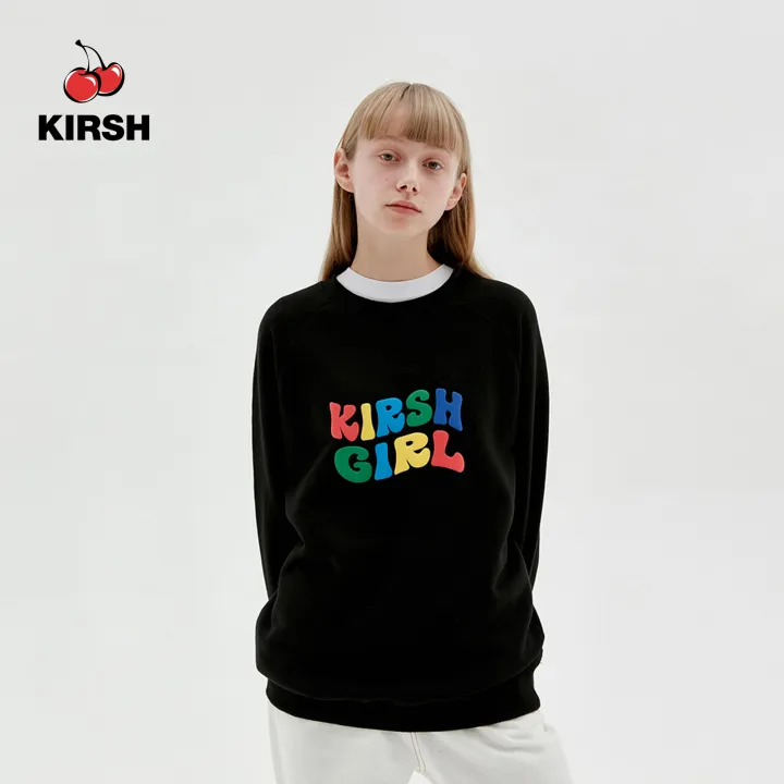 [KIRSH] GIRL LOGO SWEATSHIRT JS [BLACK] | Lazada.co.th