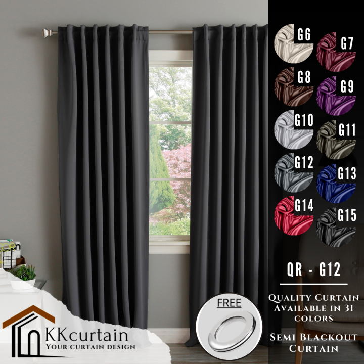 QR27 - READY MADE CURTAIN! Langsir siap jahit, Langsir kain tebal ...
