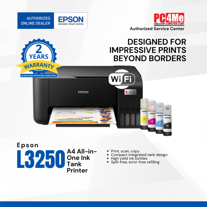 Epson EcoTank L3250 A4 Wi-Fi All-in-One Ink Tank Printer | Lazada PH