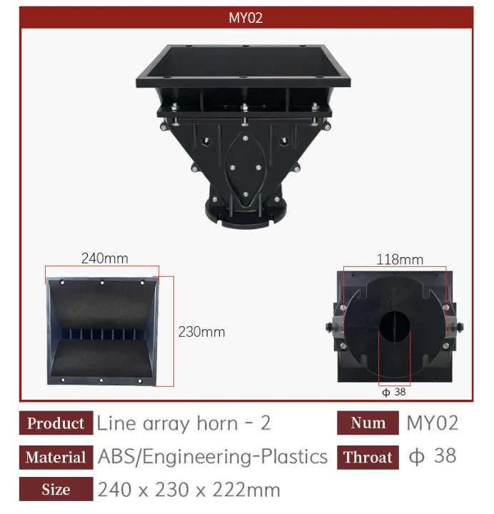 MY02 240*230*222mm Plastic Horn Accessories Audio Speaker Tweeter ...