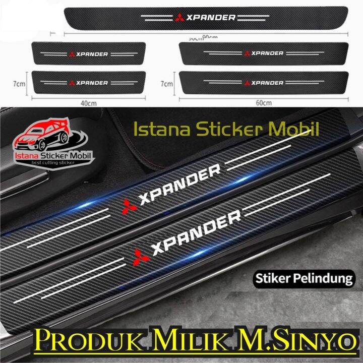 stiker xpander sticker pelindung pijakan mobil mitsubishi xpander ...