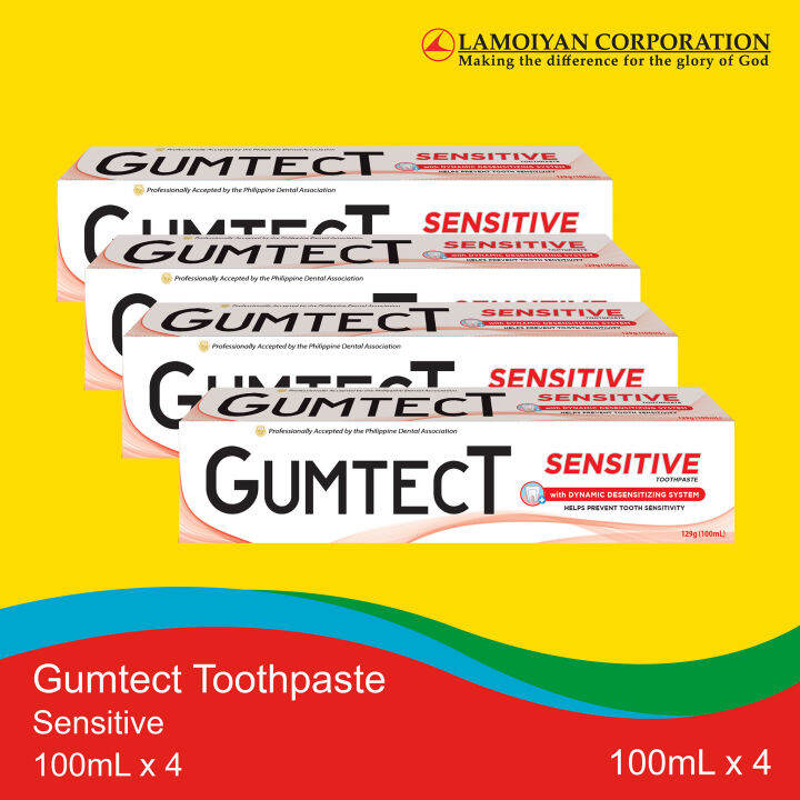 Gumtect Sensitive Toothpaste 100mL x 4 | Lazada PH