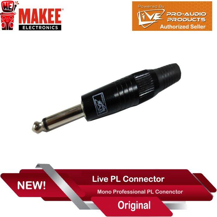 Live Male PL PL55 Connector Mono Plug 1/4" Original | Lazada PH