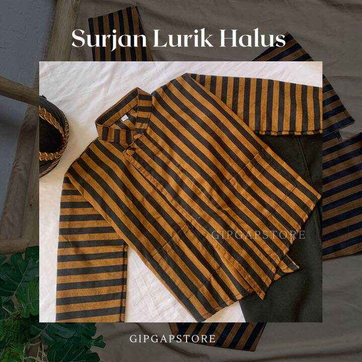 Surjan Lurik Anak Laki-Laki Baju Adat Jawa Tedak Sinten | Lazada Indonesia