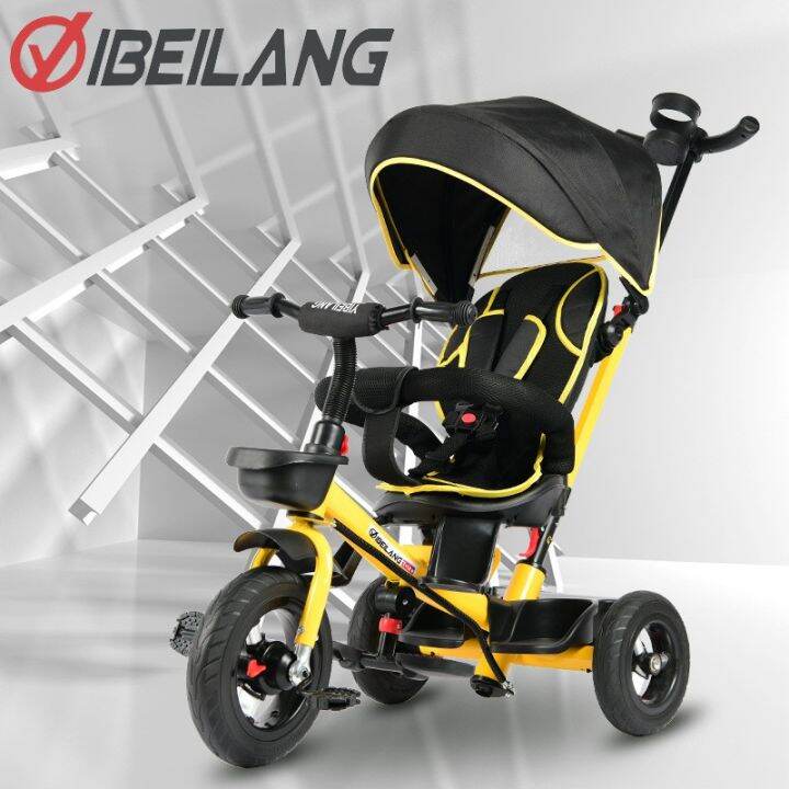 4 In 1 Children Walker Tricycle Kid Bike Three-wheeled Baby Stroller ...