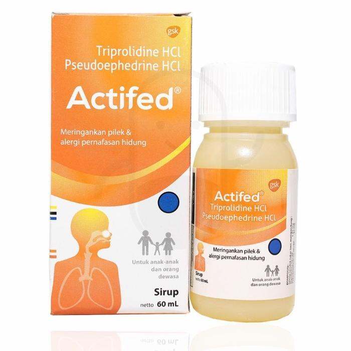 ACTIFED KUNING PILEK , ALERGI , DAN BERSIN BERSIN SIRUP 60 ML | Lazada ...