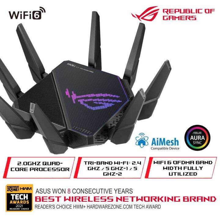 ASUS ROG Rapture GT-AX11000 PRO Router | Lazada