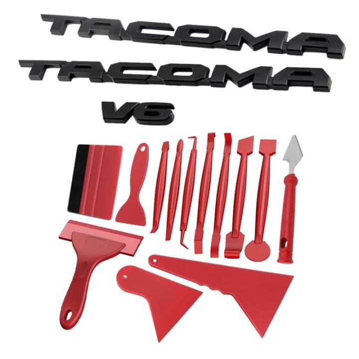 20221 Set Door Letter Inserts Fender Emblem & 13 PCS Auto Car Wrap Film ...