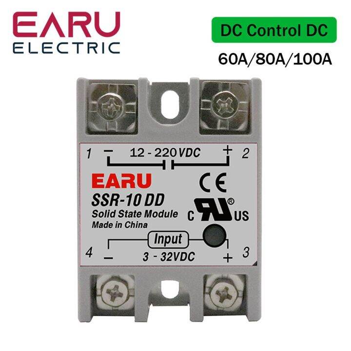 SSR 60DD SSR 100DD SSR 60A 80A 100A Solid State Relay Module DC3 32V ...