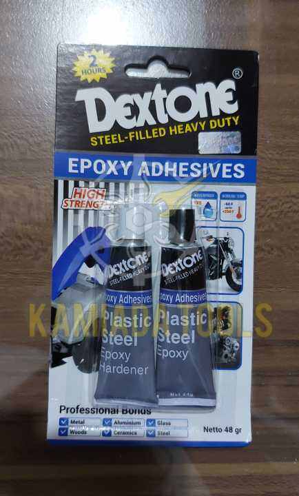 Lem Hitam Putih / Lem dextone / Lem Plastik Steel Dextone | Lazada ...