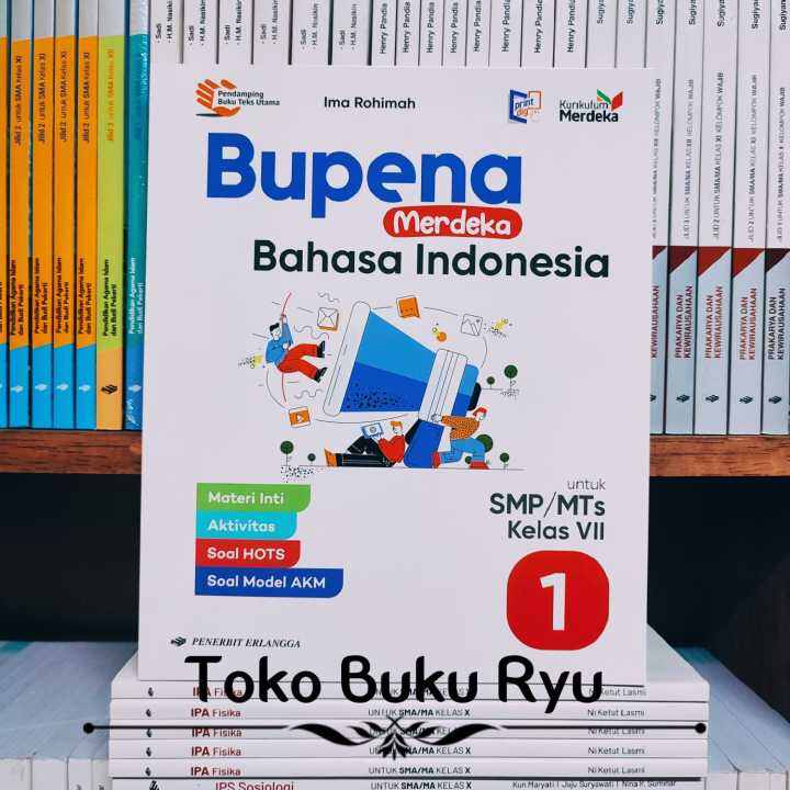 Bupena Bahasa Indonesia Kelas 1 SMP/MTs Kurikulum Merdeka Erlangga | Lazada Indonesia