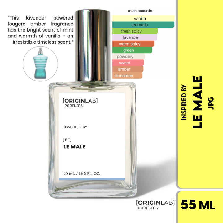LE MALE JPG inspired - ORIGINLAB parfums 30% Oil Based Perfume Long ...