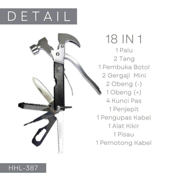 Peralatan Alat Tukang TAC TOOL Alat Pencabut Baut Palu Martil paku ...