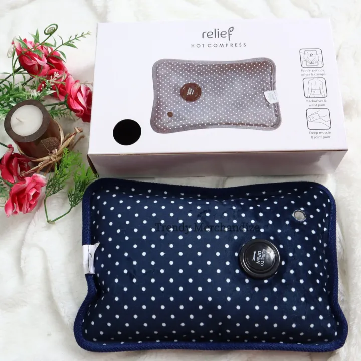 RELIEF ELECTRIC HOT COMPRESS HEAT THERAPY (ASSORTED DESIGN COLORS) HIGH ...