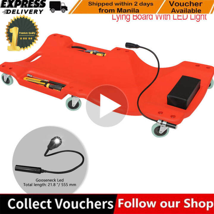 (Promotion) 40 Mechanics Workshop Car Creeper With Led Dollies mechanic ...