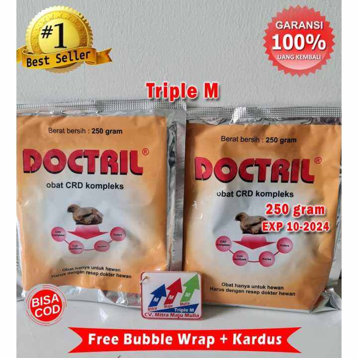DOCTRIL 250 gram TRIPLE M - Obat CRD kompleks unggas | Lazada Indonesia