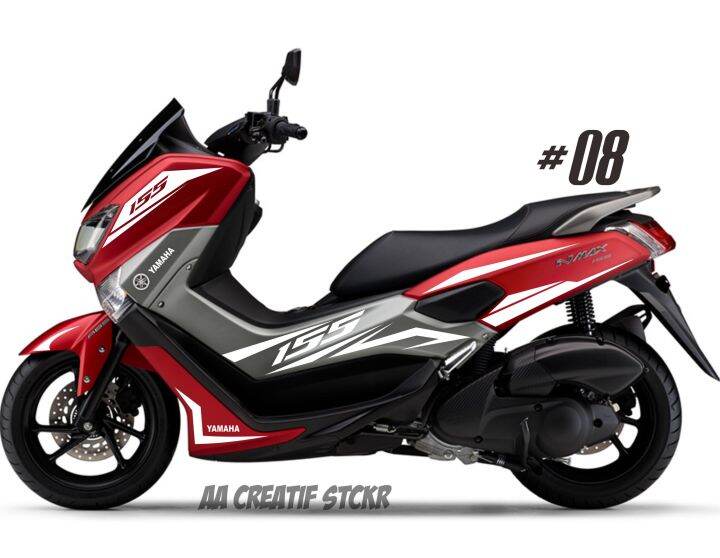 CUTTING STICKER YAMAHA NMAX LAMA OLD MOTOR merah minimalis simple ...