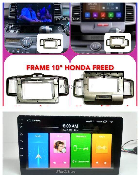 Paket Frame Honda Freed 2008-16 dgn Head unit Android 10inch free ...