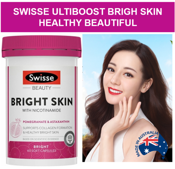 Swisse BRIGHT SKIN with Nicotinamide 60 Capsules สวิตซ์ | Lazada.co.th