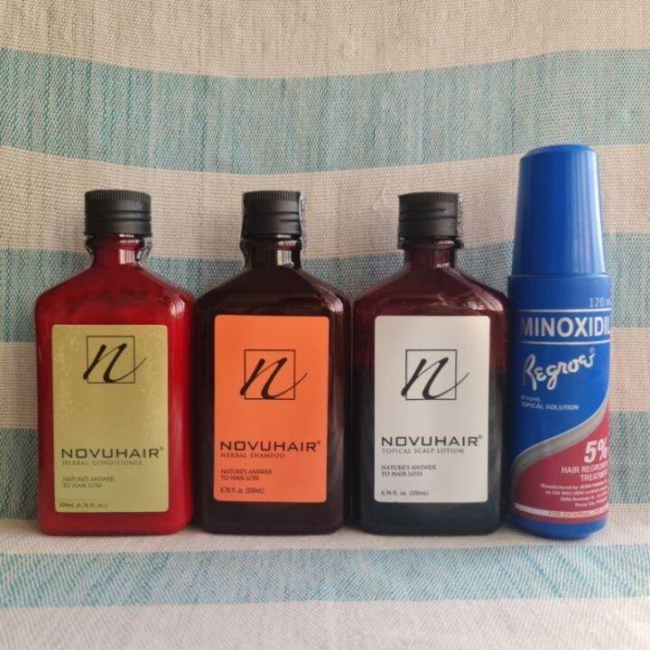 Novuhair Regroe Minoxidil Topical Scalp Lotion Shampoo Conditioner ...