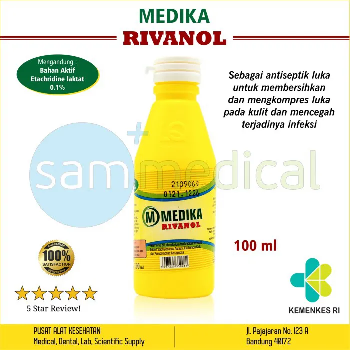 Medika Rivanol Cairan Antiseptik 100ml | Lazada Indonesia