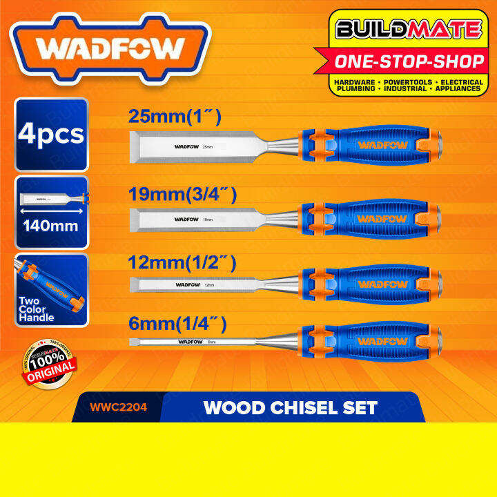 INGCO | WADFOW 4PCS/SET Wood Chisel Set 140mm [SOLD PER SET] Cr-V Steel ...