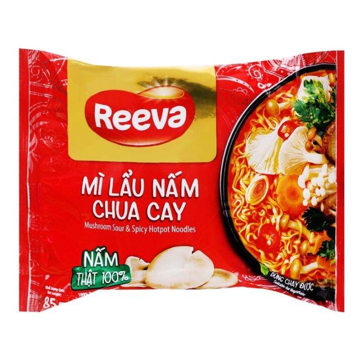 【Vietnamase】1 pack Reeva Mi Lau Nam Chua Cay (Mushroom Sour & Spicy ...