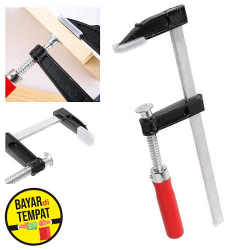 KLEM JEPIT F CLAMP PAPAN KAYU HEAVY DUTY WOODWORKING / Clamp Penjepit ...