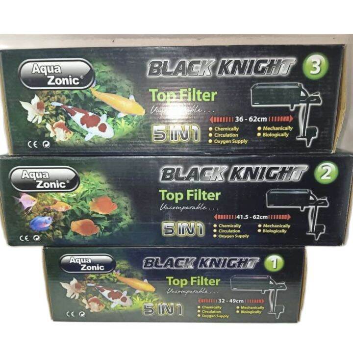 【READY STOCK】 ♝Black Knight 5 in 1 Top Filter Aquarium Fish Tank ...