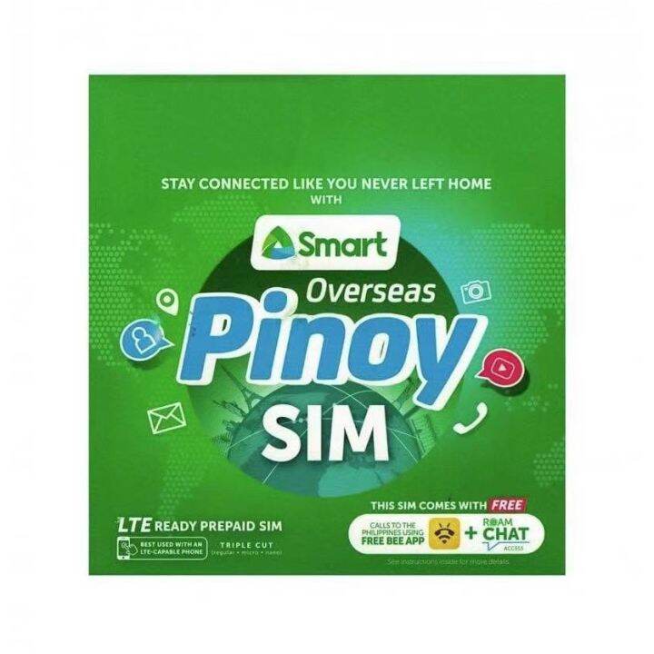 Smart Pinoy Roaming New Sim Brand New Fresh!!!(Overseas Use) | Lazada PH