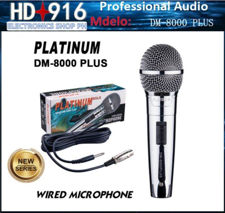 The Platinum DM-8000 Plus ProfessionalSuper Cardioid Dynamic Microphone ...