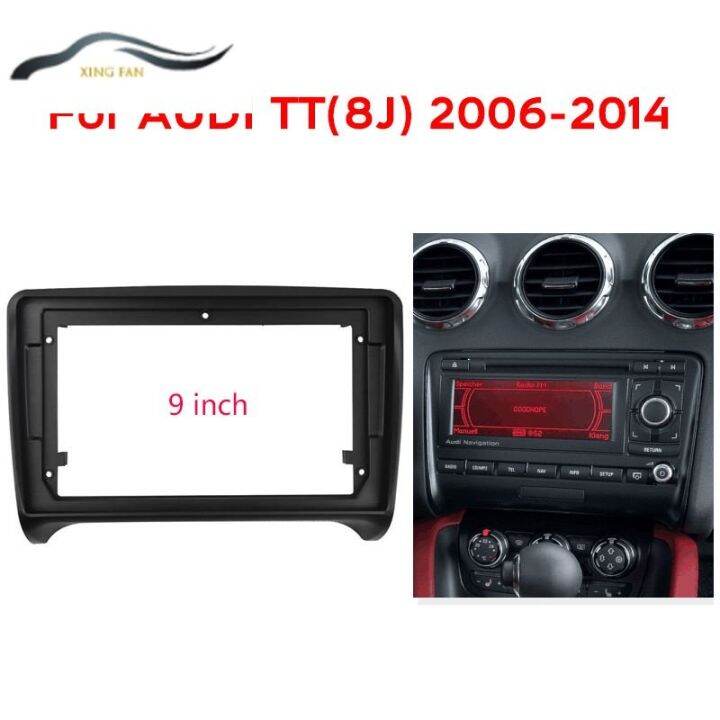 XINFAN Car Audio 9" Big Screen DVD Fascia Frame Adapter For Audi TT ...