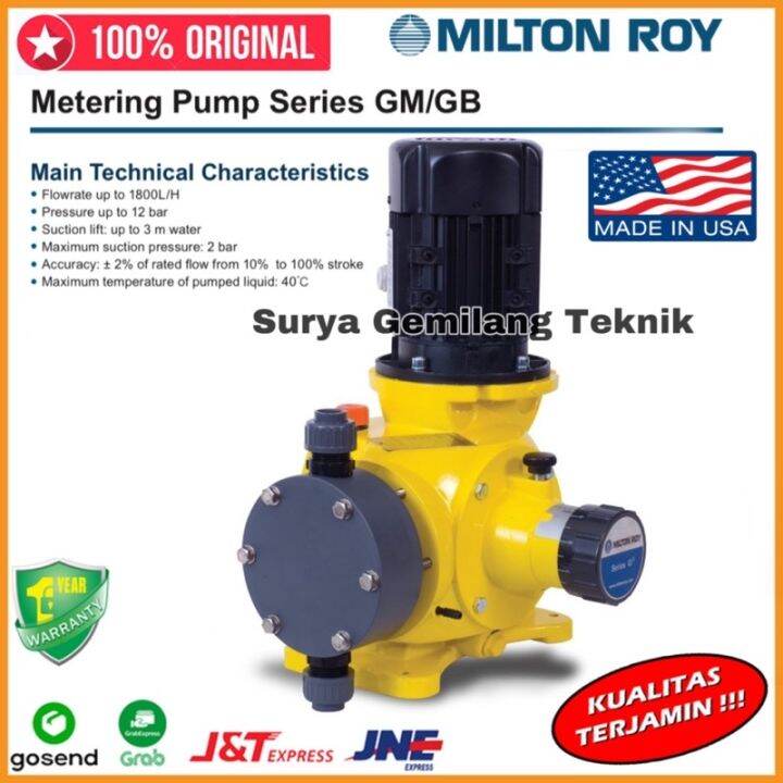 Pompa Dosing Kimia Lmi Milton Roy GM0120 Pompa Injeksi Chemical Kimia GM 0120 | Lazada Indonesia