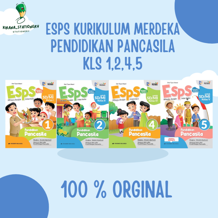 BUKU ESPS PENDIDIKAN PANCASILA KELAS 1 KELAS 2 KELAS 4 KELAS 5 KURIKULUM MERDEKA ERLANGGA BUKU ...