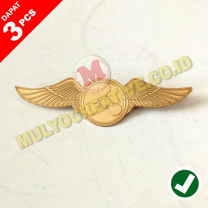 Wing Logo Baling-Baling Atribut Sekolah Pelayaran Nasional / 3pcs ...