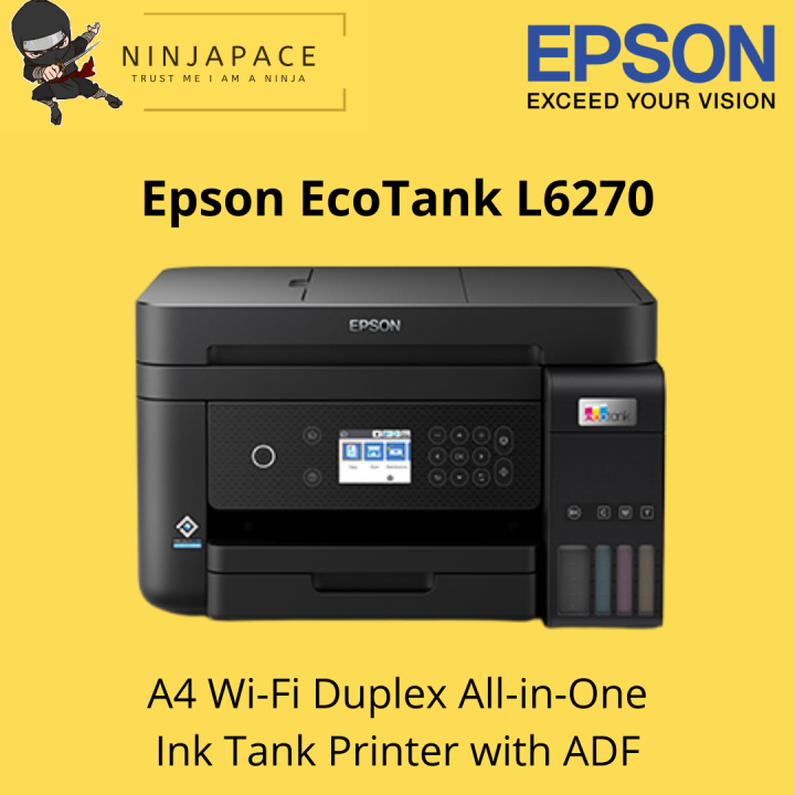 Epson EcoTank L6270 A4 Wi-Fi Duplex All-in-One Ink Tank Printer with ...