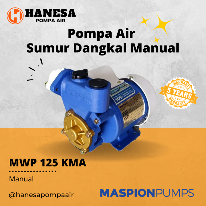 Maspion MWP 125 KMA Pompa Air Sumur Dangkal Non Otomatis | Lazada Indonesia