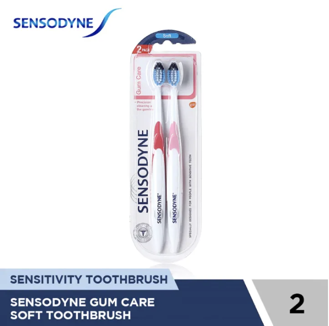 SENSODYNE Sensitive Gum Care Toothbrush TWIN PACK (BUNDLE SET) | Lazada PH