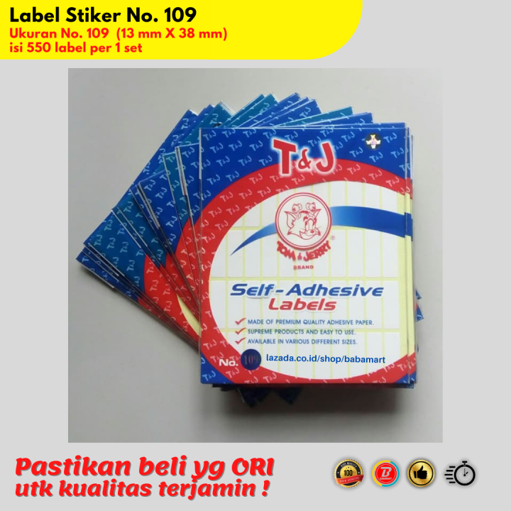 STIKER LABEL NO. 109 ORIGINAL TOM & JERRY T & J TOM JERRY T&J | Lazada ...