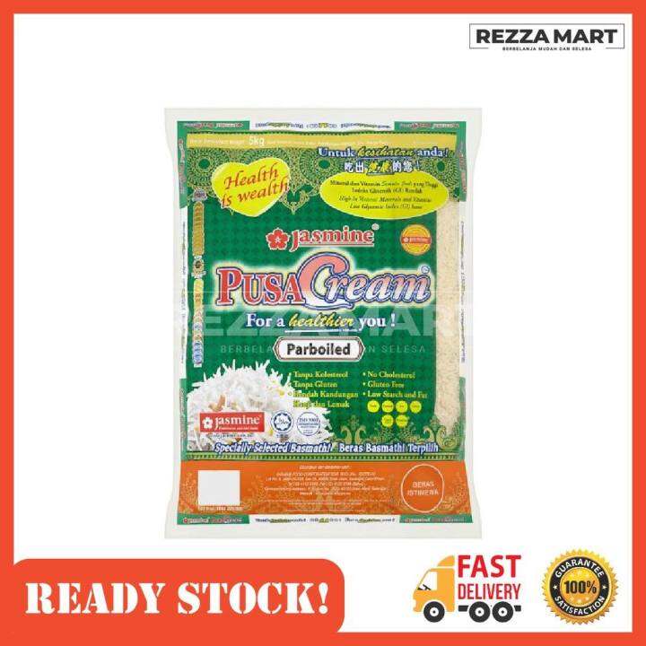Jasmine Pusa Cream Basmathi Parboiled Rice (5KG) | Lazada