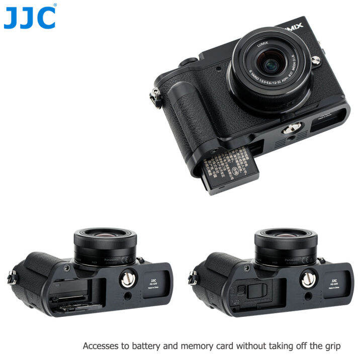 JJC DMW-HGR2โลหะ Hand Grip กล้องขาตั้งกล้อง Quick Release L แผ่นสำหรับ Panasonic Lumix GX9 GX85 ...
