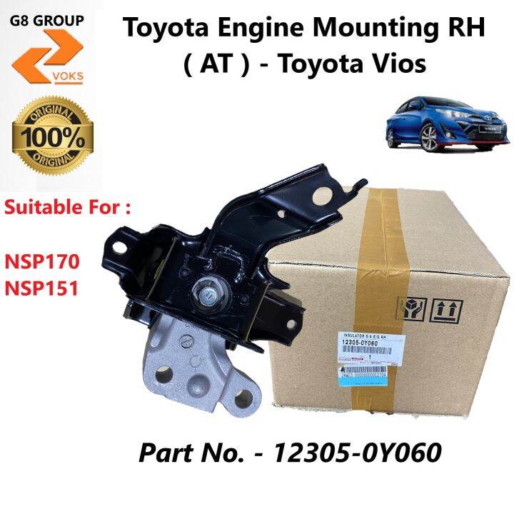 Toyota Engine Mounting RH ( AT ) - Toyota Vios ( 12305-0Y060 ) | Lazada