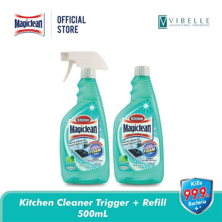 ♔Magiclean Kitchen Cleaner Trigger + Refill 500mL♕ | Lazada PH