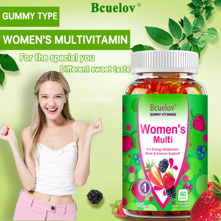 Women's Gummies Multivitamin supports energy metabolism, promotes bone ...
