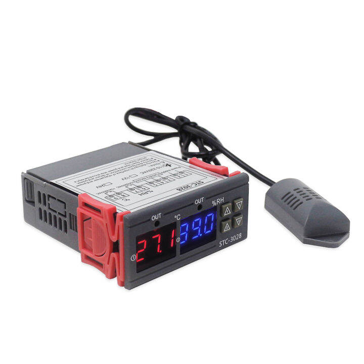 Digital Display Temperature&Humidity Controller Regulator Thermostat ...