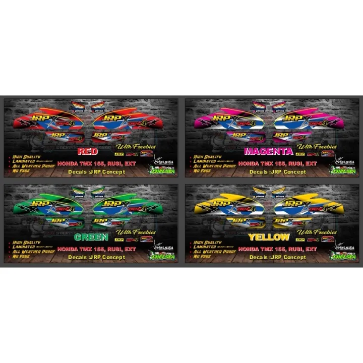 Honda TMX 155, RUSI, EXT 125 Decals JRP with freebies stickers | Lazada PH