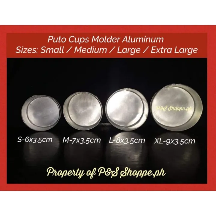 Puto Cup Molder | Lanera Round Leche Flan Molder | Aluminum Mold | P&S ...
